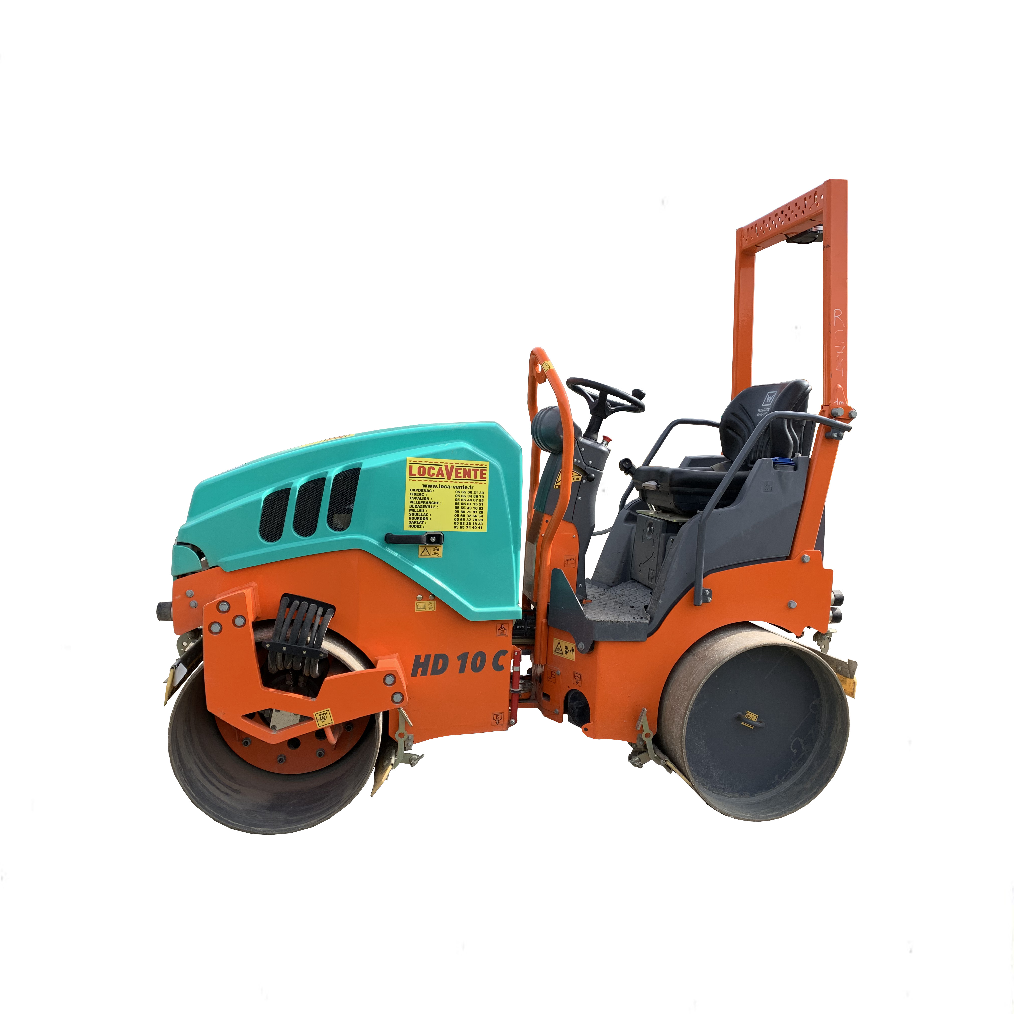 Rouleau compacteur double bille 1m